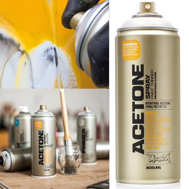 Montana Tech Sprays- Texture, Primer, Varnish, Acetone & Remover 400ml ...