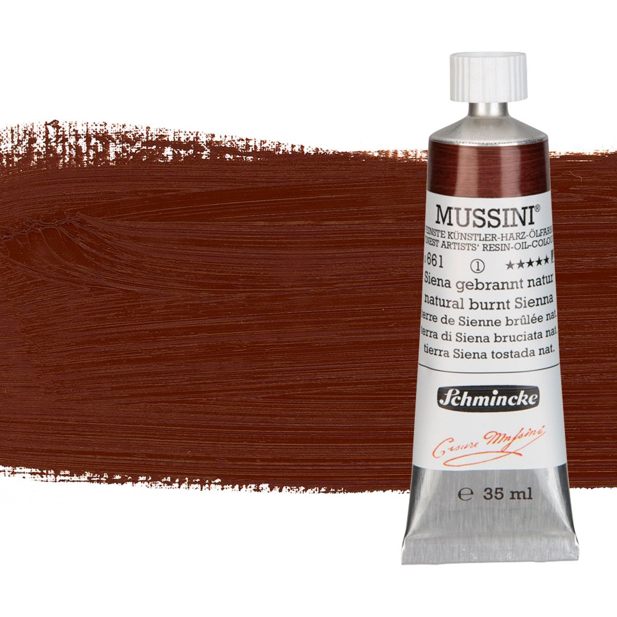 Schmincke Mussini Oil Color 35ml - Natural Burnt Sienna | Jerry's Artarama