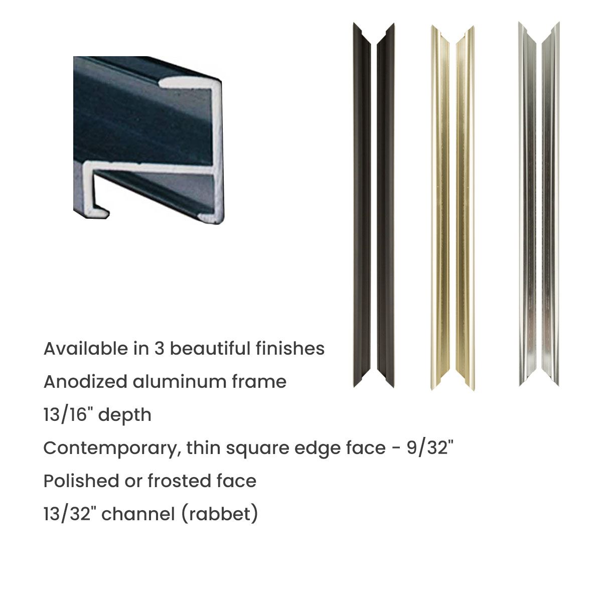 Basic Metal Sectional Frame Pair of 26" - Shiny Gold | Jerry's Artarama