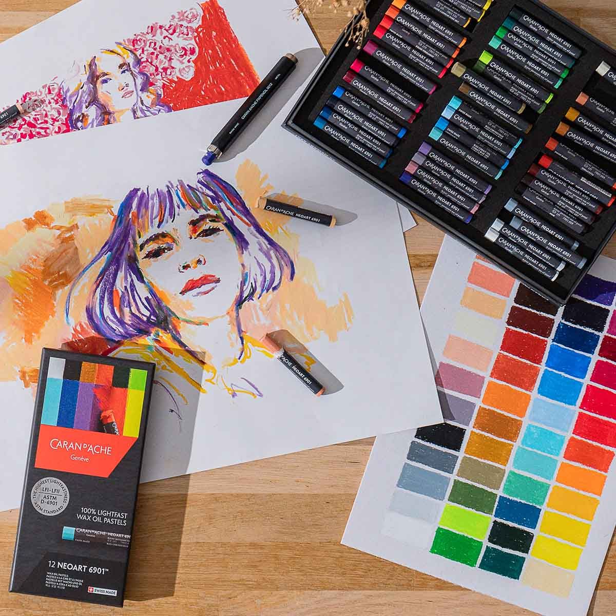 Caran d'Ache NeoArt 6901 Pastels and Sets | Jerry's Artarama