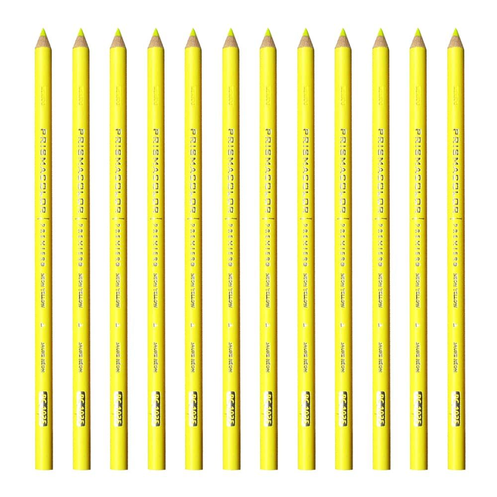 Prismacolor Premier Colored Pencil PC1035 Neon Yellow (Set of 12 ...