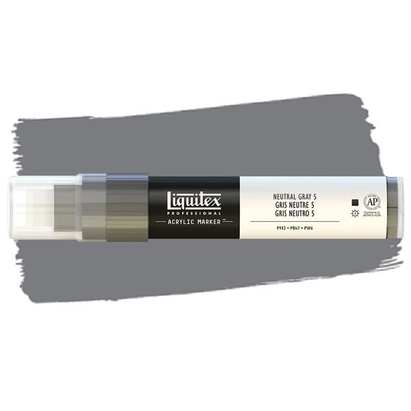 Liquitex Professional Paint Marker Wide (15mm) - Neutral Gray 5 | Jerry ...