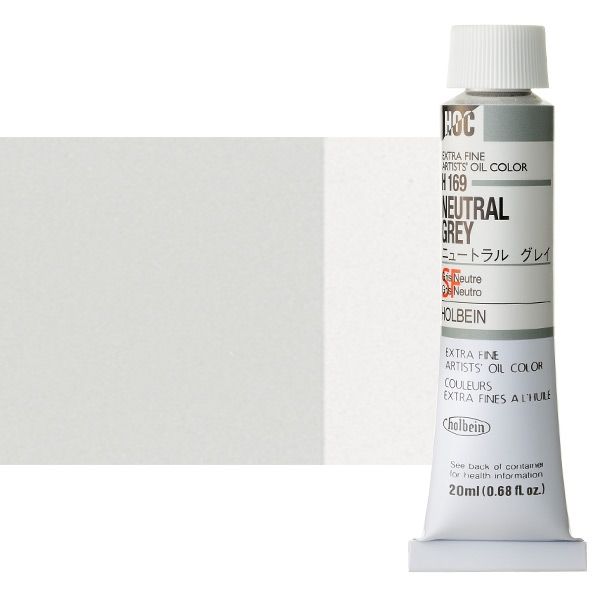 Holbein Extra-Fine Artists' Oil Color 20 ml Tube - Neutral Grey | Jerry ...