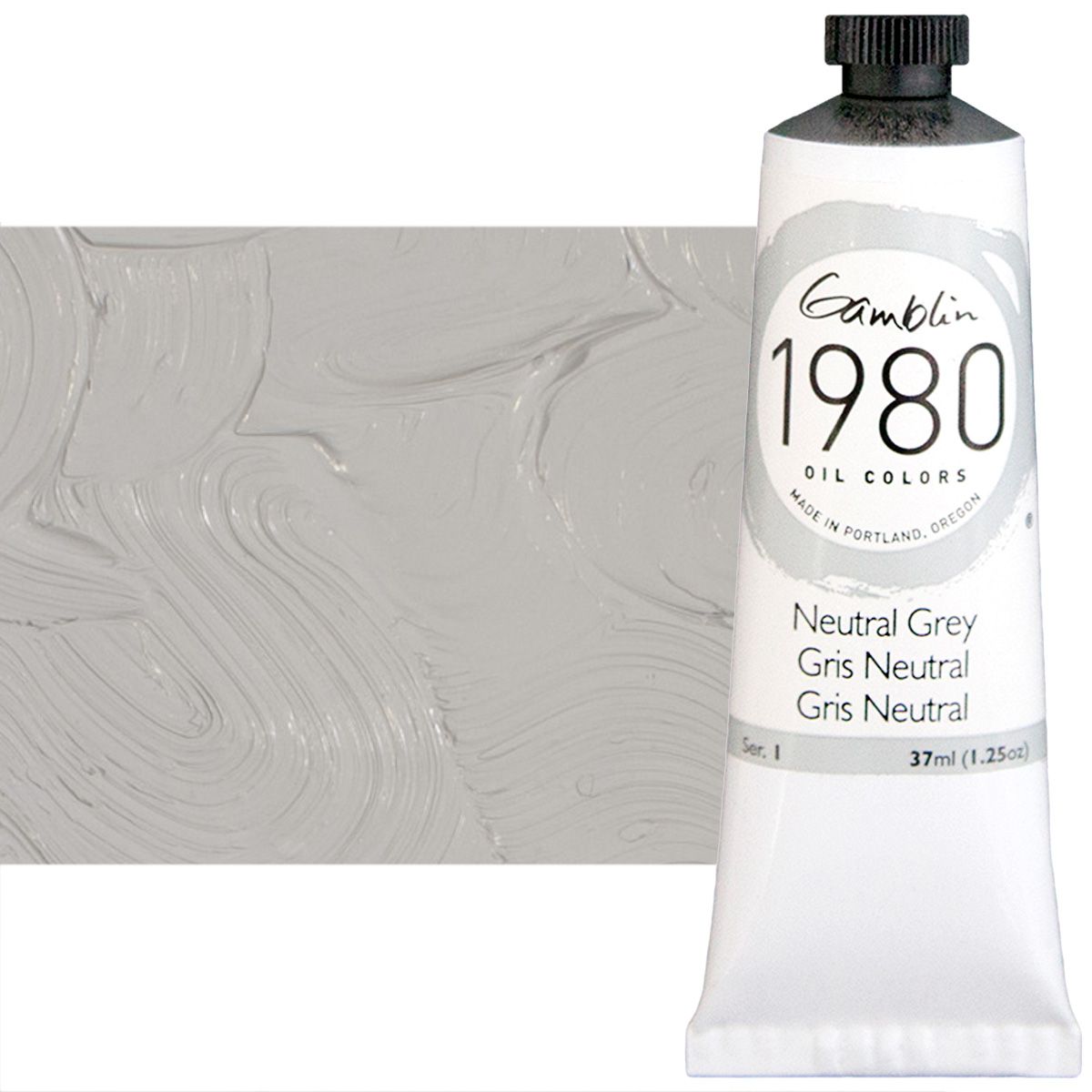 Gamblin 1980 Oil Colors - Neutral Grey, 37ml Tube | Jerry's Artarama
