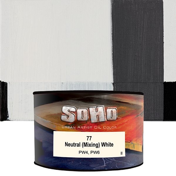 Soho Artist Oil Color Neutral White-Mixing, 430ml Can | Jerry's Artarama