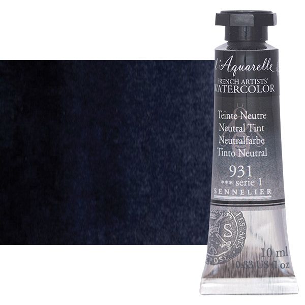 Sennelier l'Aquarelle Artists Watercolor - Neutral Tint, 10ml Tube ...