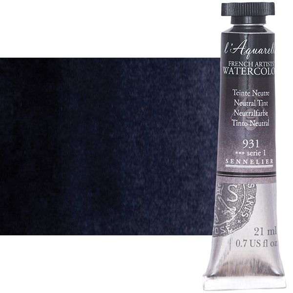 Sennelier l'Aquarelle Artists Watercolor - Neutral Tint, 21ml Tube ...