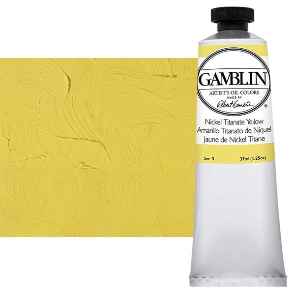 Gamblin Artists Oil - Nickel Titanate Yellow, 37ml Tube | Jerry's Artarama