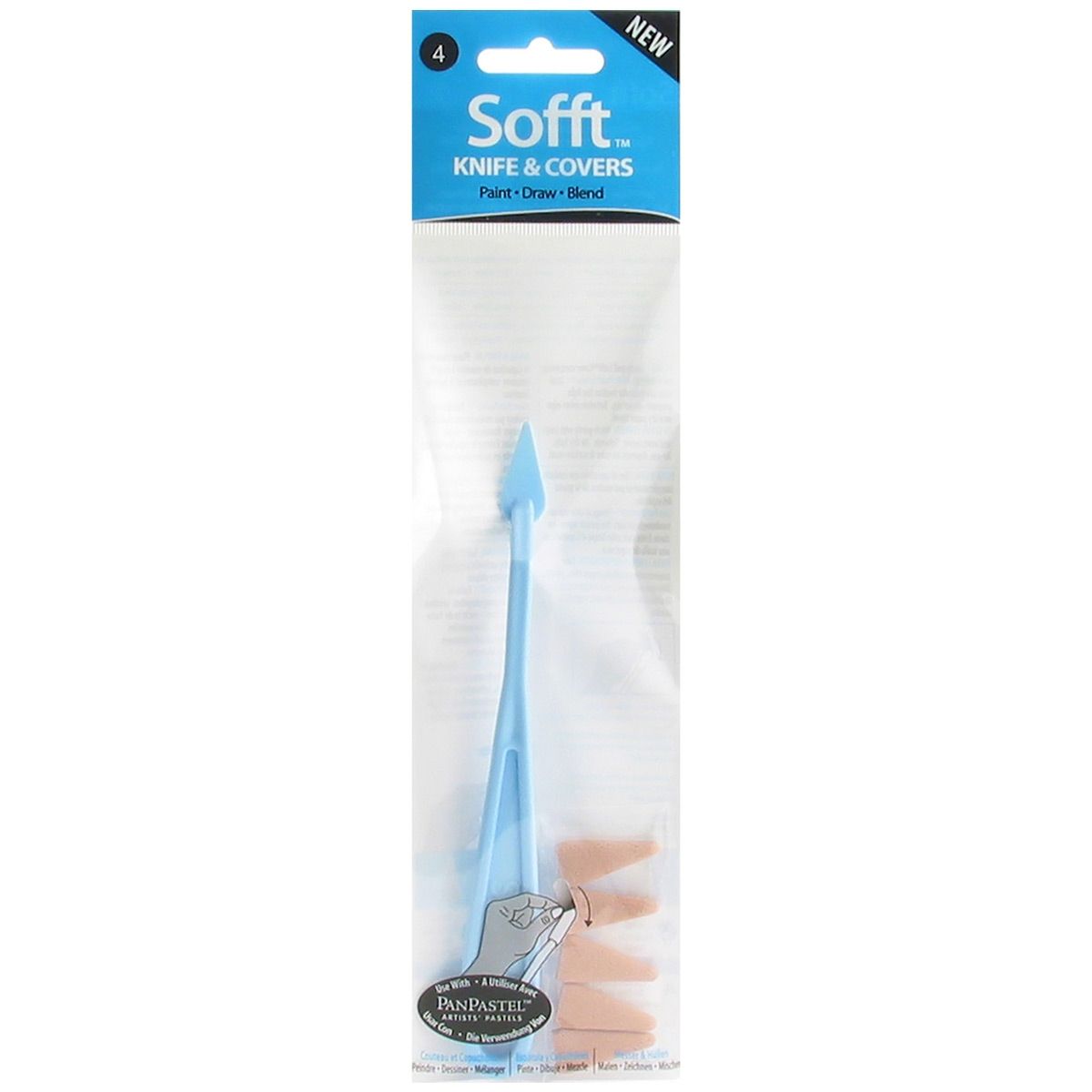 Sofft Tools For PanPastel #4 Point Knife w/ 5 Covers | Jerry's Artarama