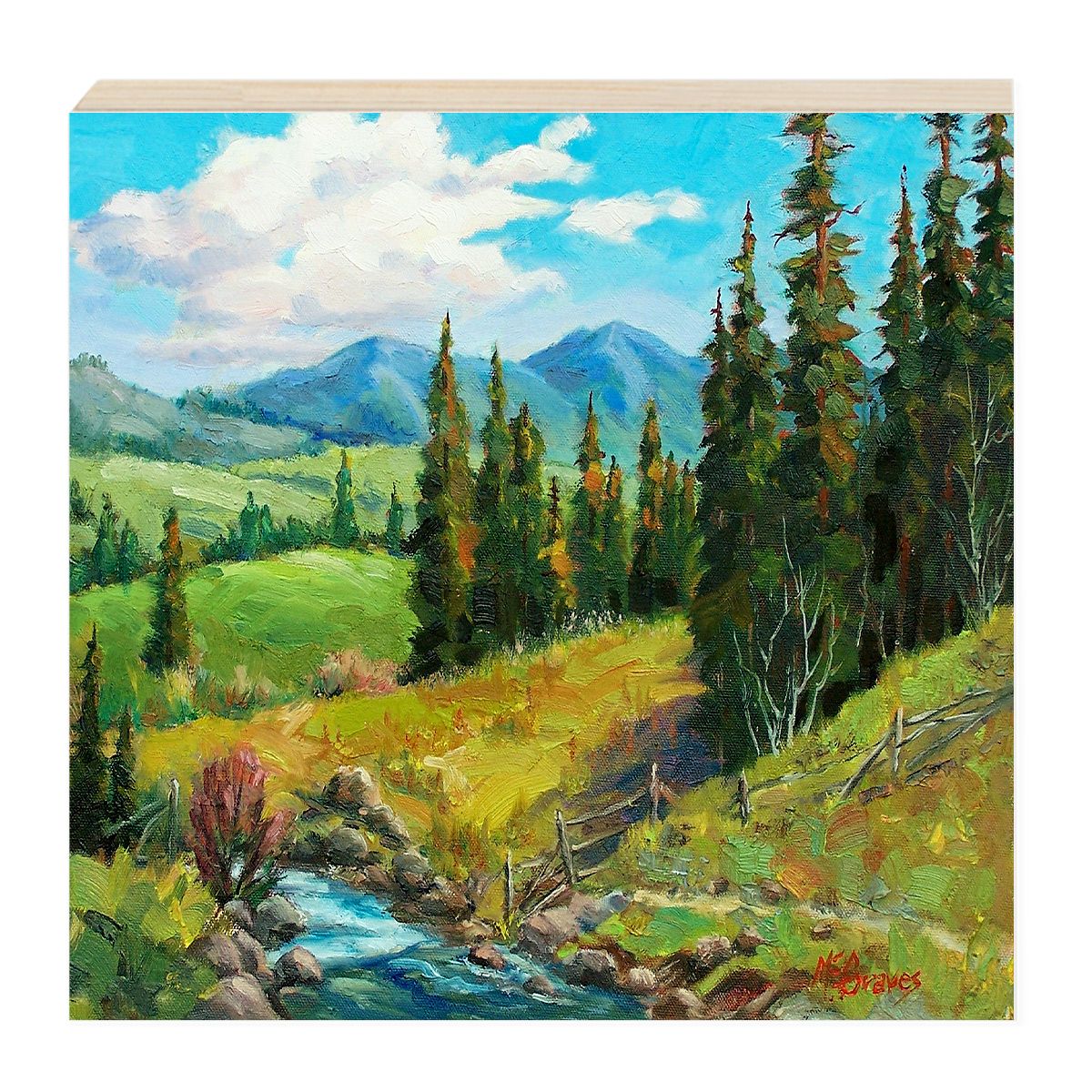 New York Central Professional Canvas Art Wood Panel Claessens 66 Oil ...
