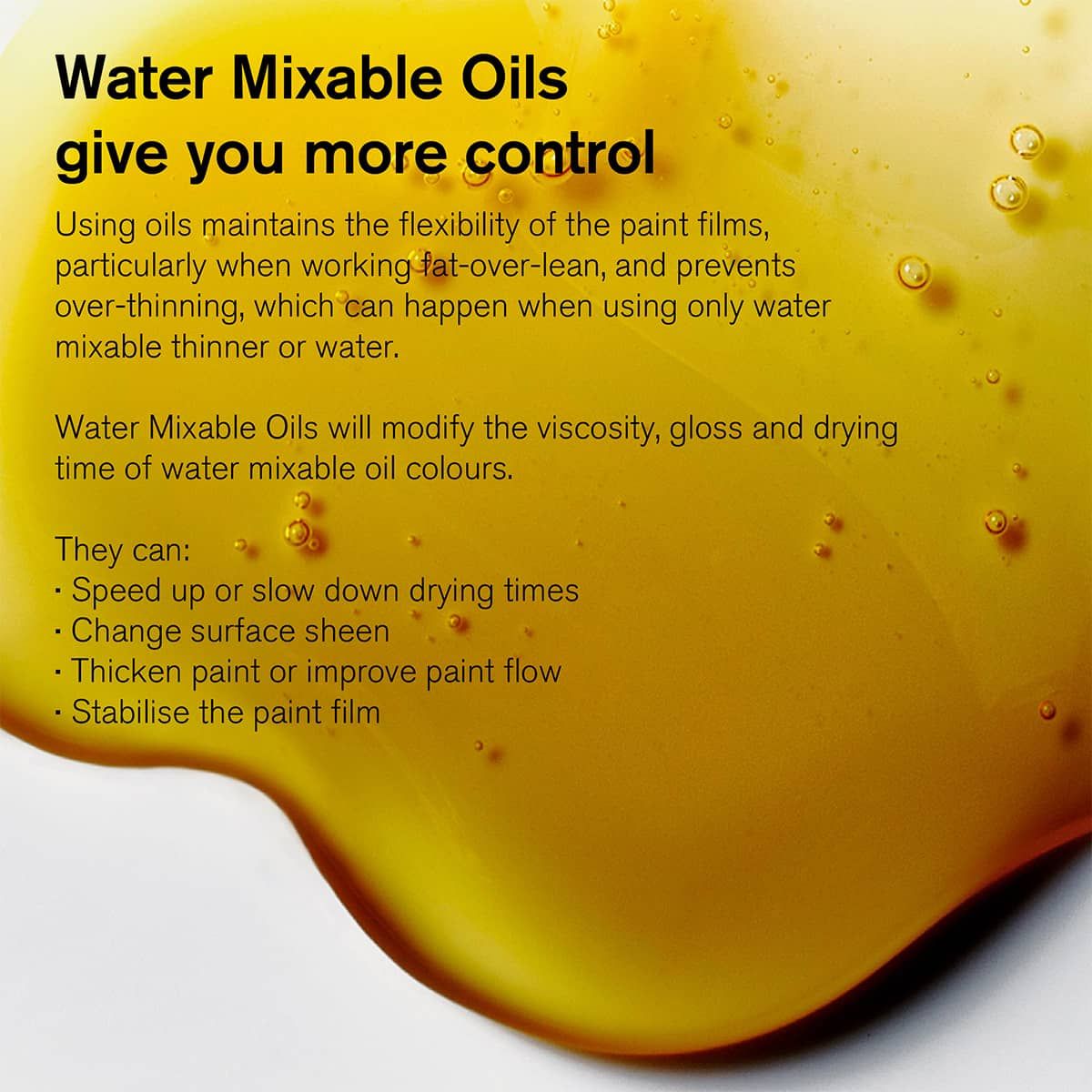 Winsor & Newton Artisan Water-Mixable Oil Medium - Safflower Oil, 250ml ...