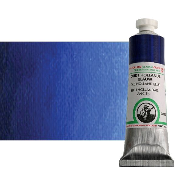 Old Holland Oil Color, Old Holland Blue, 40ml Tube | Jerry's Artarama