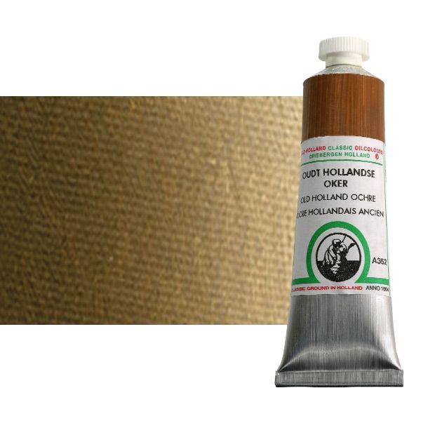 Old Holland Oil Color, Old Holland Ochre, 40ml Tube | Jerry's Artarama