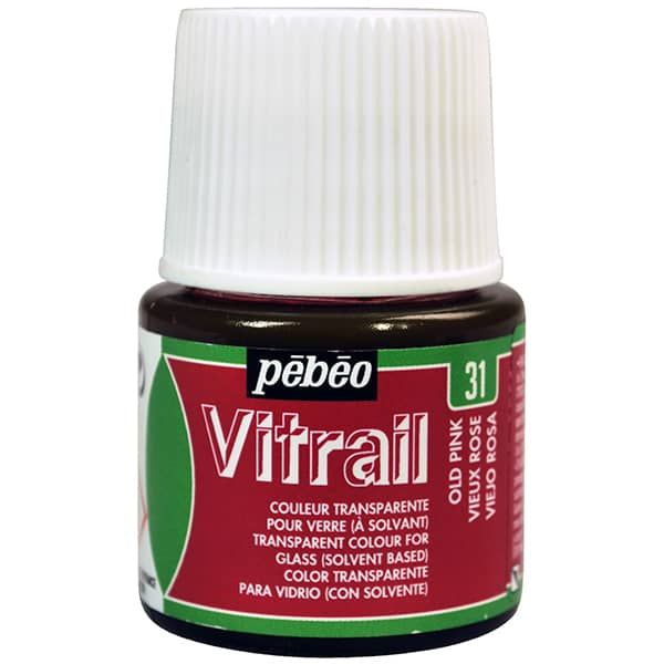 Pebeo Vitrail Color Old Pink 45ml | Jerry's Artarama
