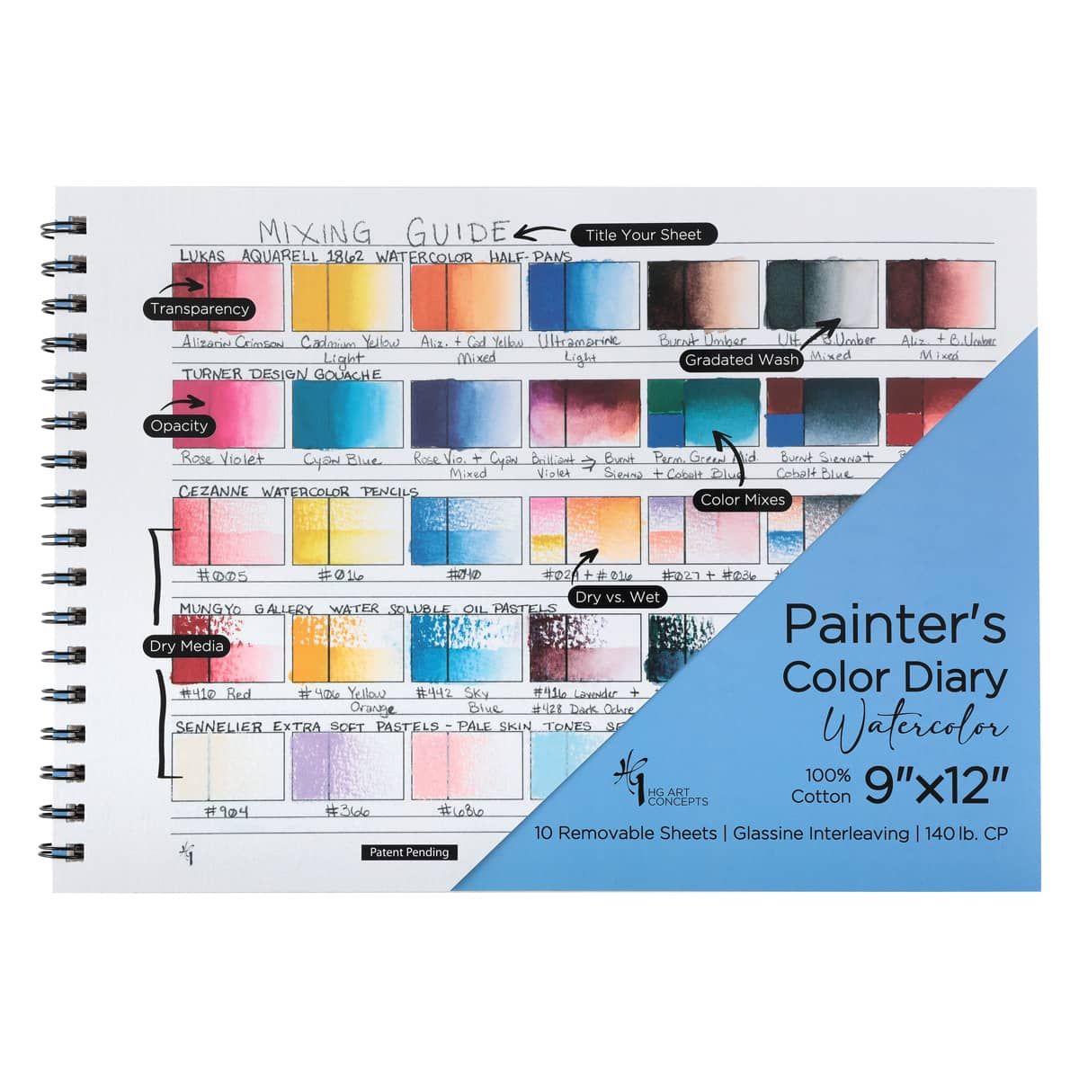 Painter's Color Diary by HG Art Concepts | Jerry's Artarama