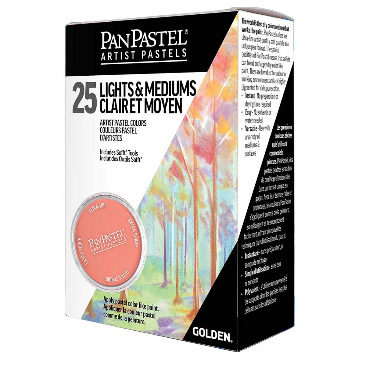 PanPastel® Artists' Pastels - Light and Medium Color Set of 25 | Jerry ...