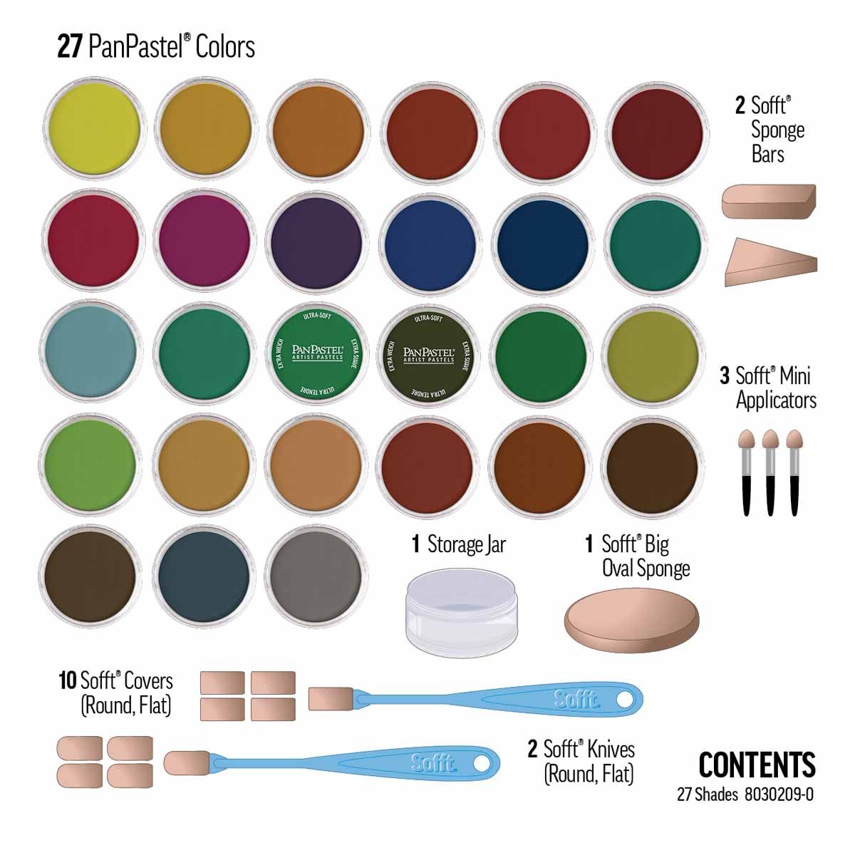 PanPastel® Artists' Pastels - Shades Set of 27 | Jerry's Artarama