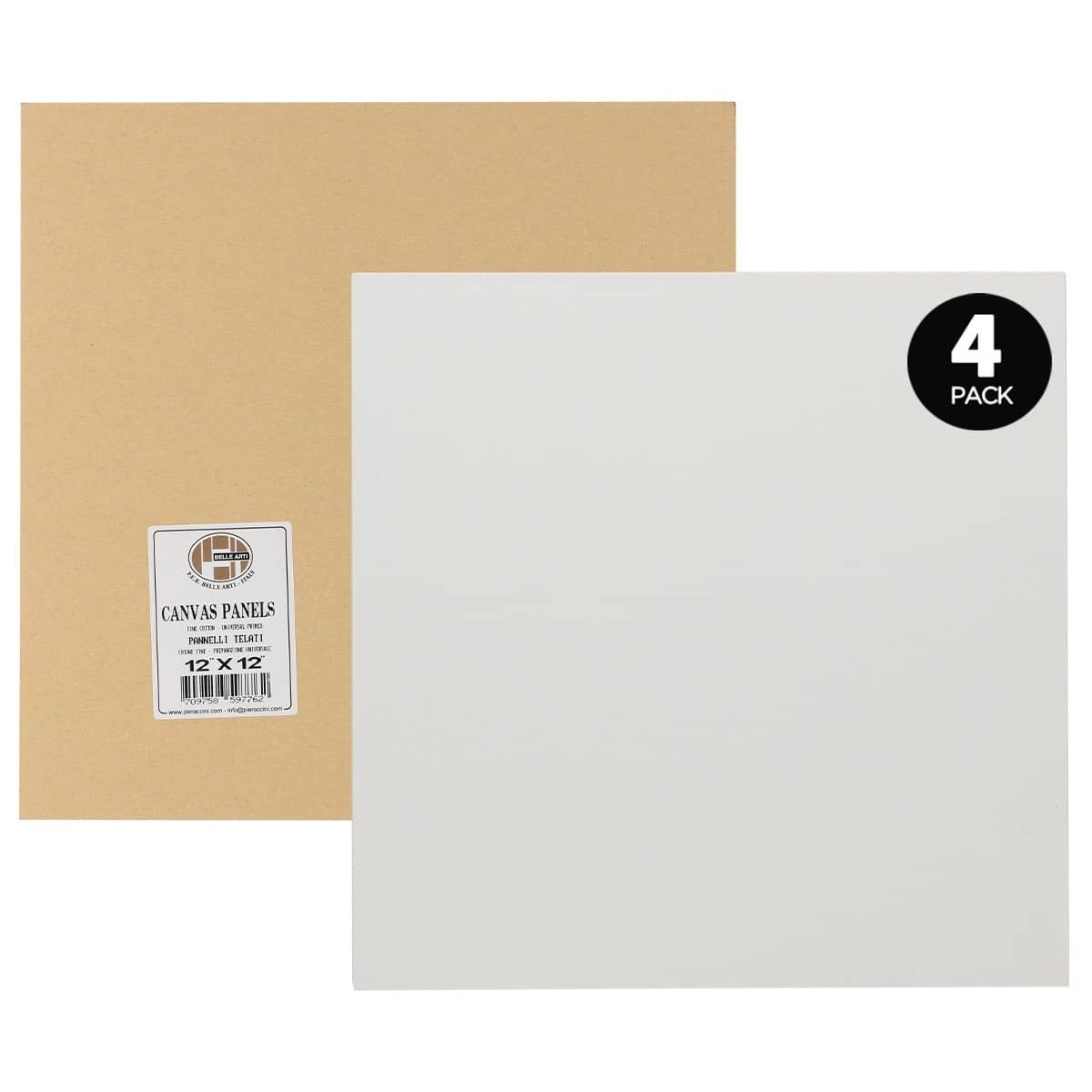 Panelli Canvas Panels Telati 12" x 12" (Pack of 4) | Jerry's Artarama