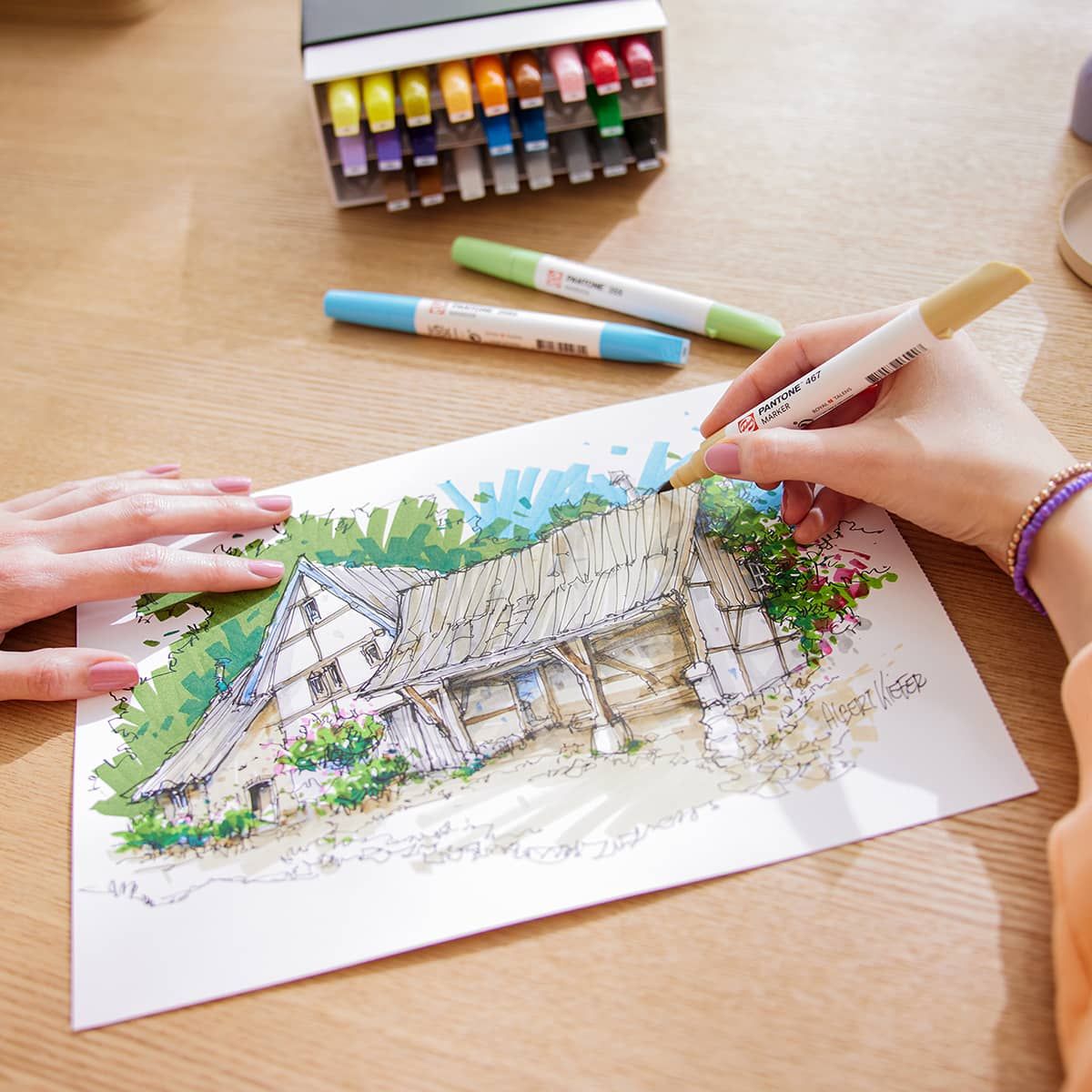 Pantone Dual Tip Marker, #384 | Jerry's Artarama