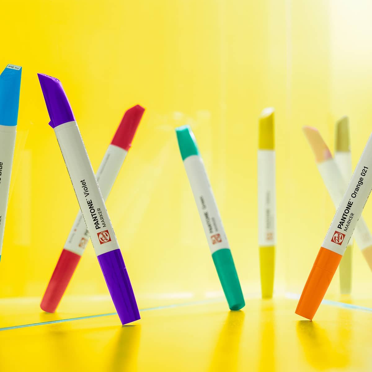 Pantone Dual Tip Marker, Yellow | Jerry's Artarama