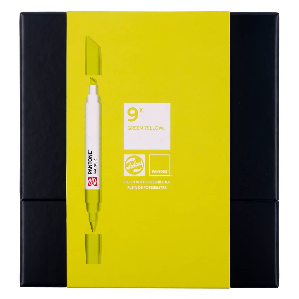 Pantone Dual Tip Marker Green Yellow Set of 9 | Jerry's Artarama