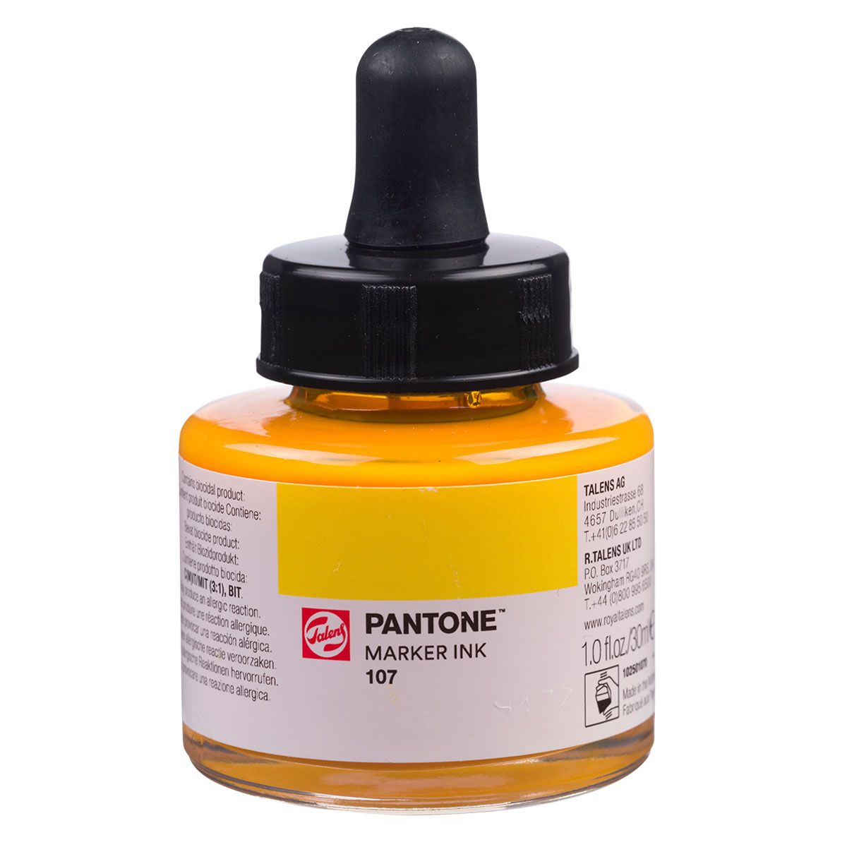 Pantone Marker Ink Bottle, #107 (30ml) | Jerry's Artarama