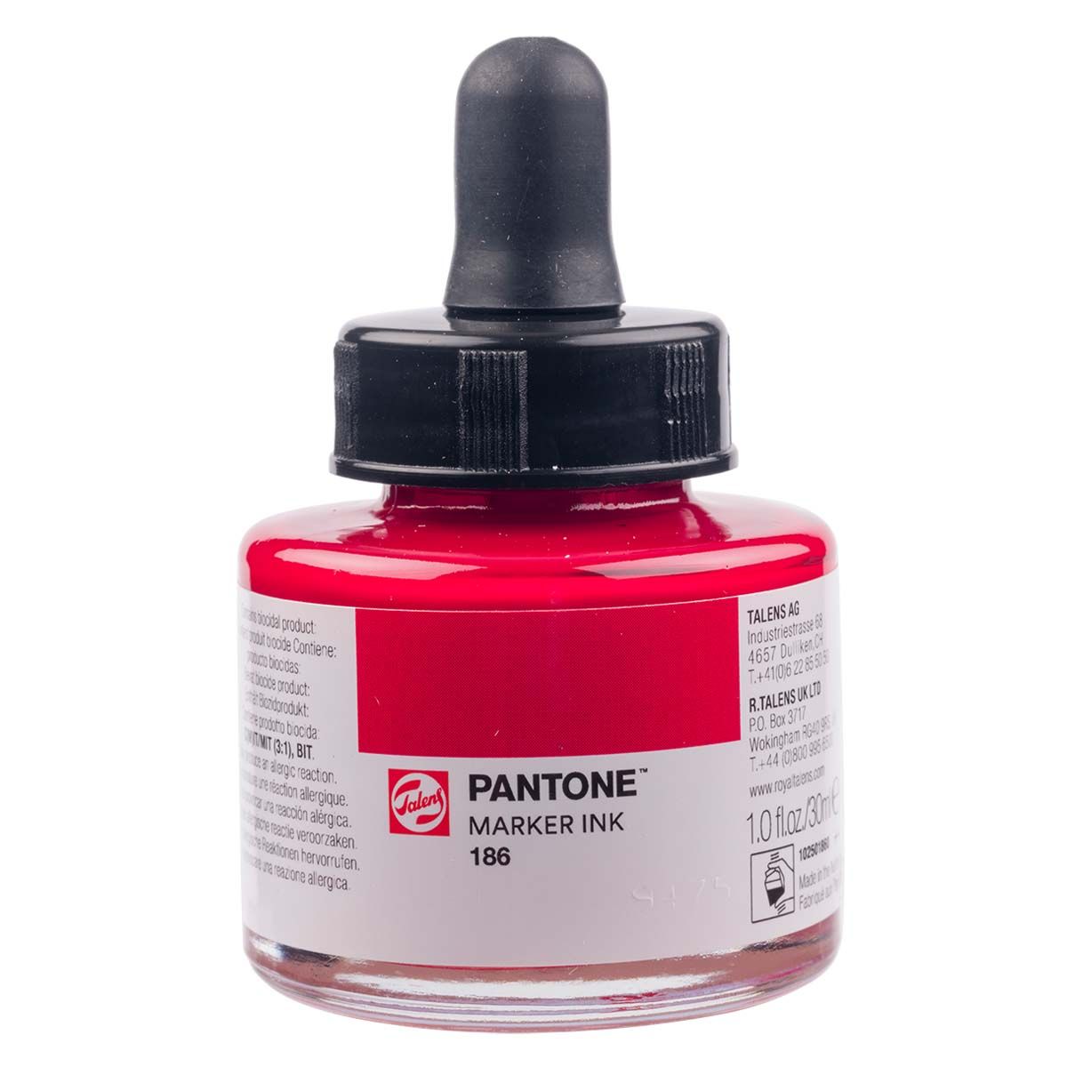 Pantone Marker Ink Bottle, #186 (30ml) | Jerry's Artarama