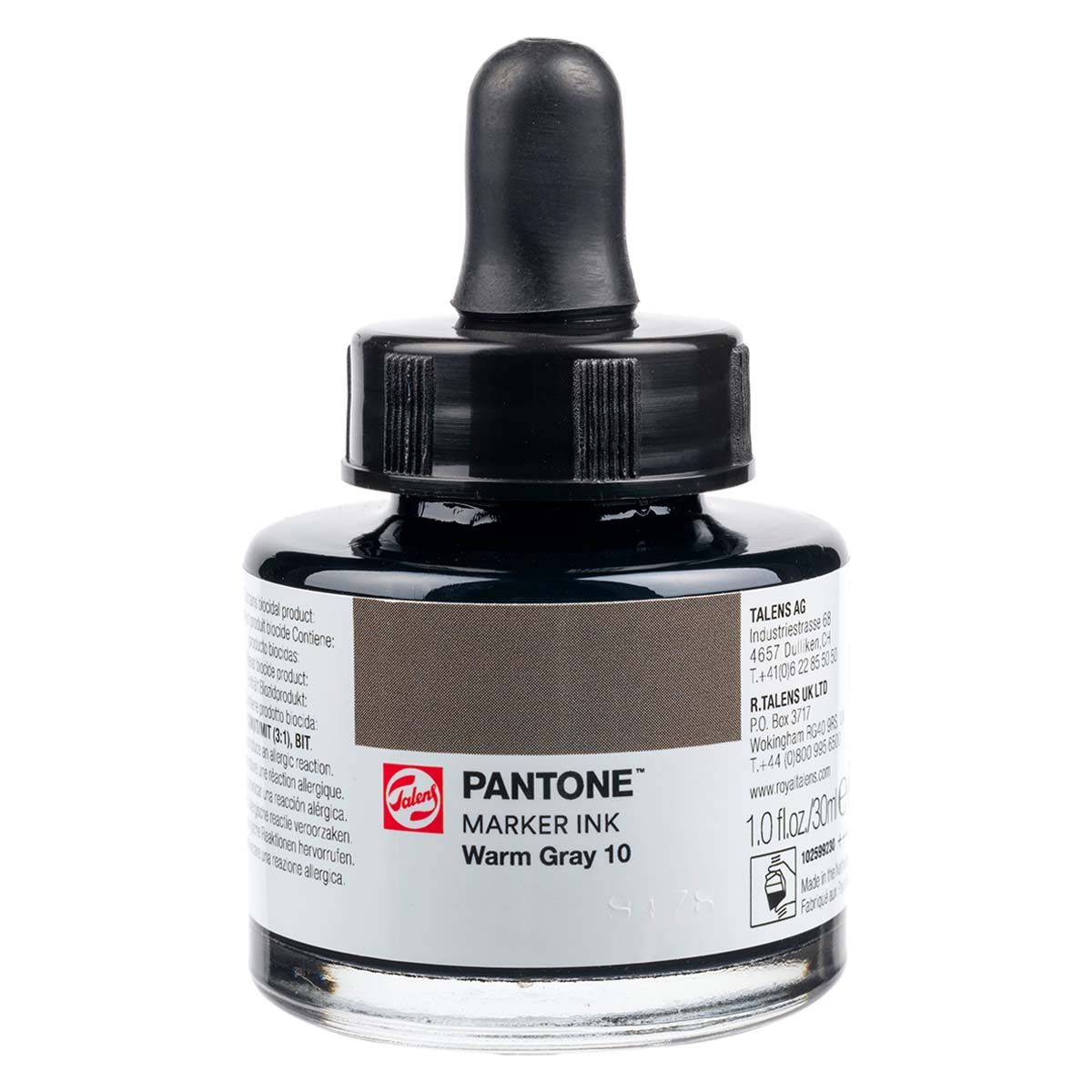 Pantone Marker Ink Bottle, Warm Gray 10 (30ml) | Jerry's Artarama