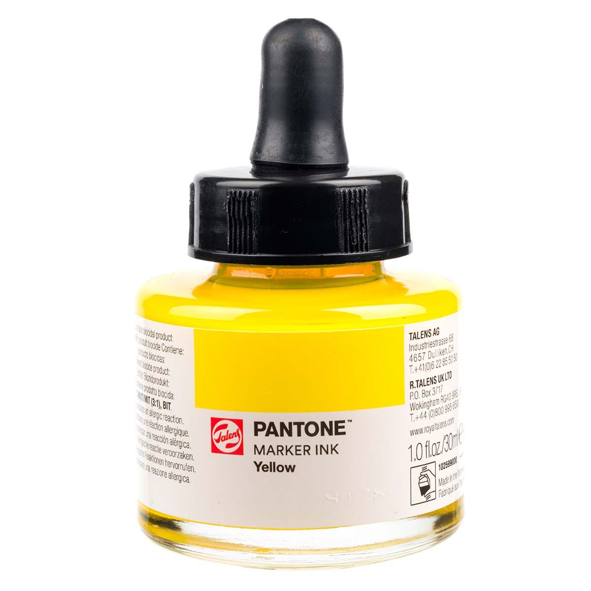 Pantone Marker Ink Bottle, Yellow (30ml) | Jerry's Artarama