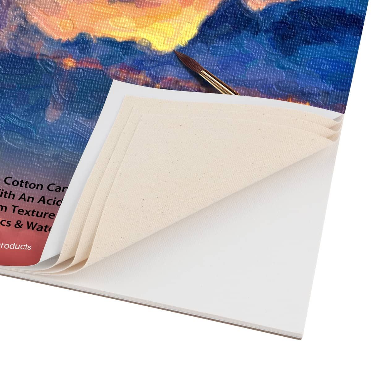 Paramount 12x16" Cotton Canvas Pad, 10 Sheets | Jerry's Artarama