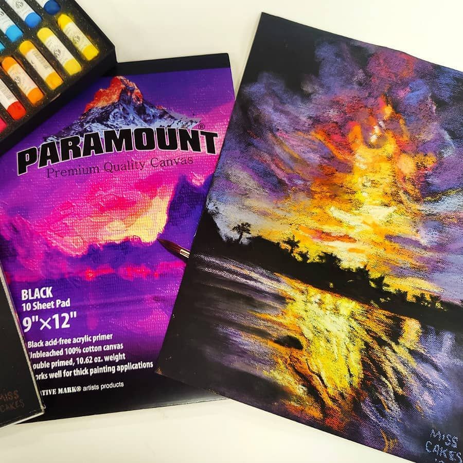 Paramount Primed Black 11" x 14" Canvas Pad, 10 Sheets | Jerry's Artarama