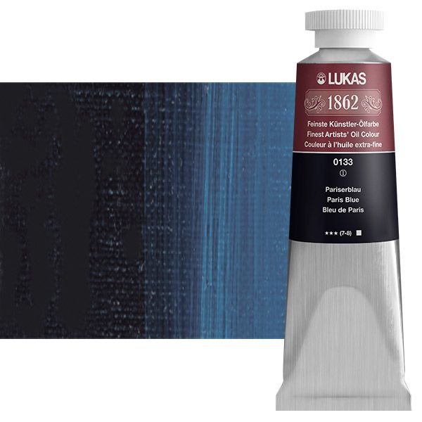 LUKAS 1862 Oil Color - Paris Blue, 37ml | Jerry's Artarama