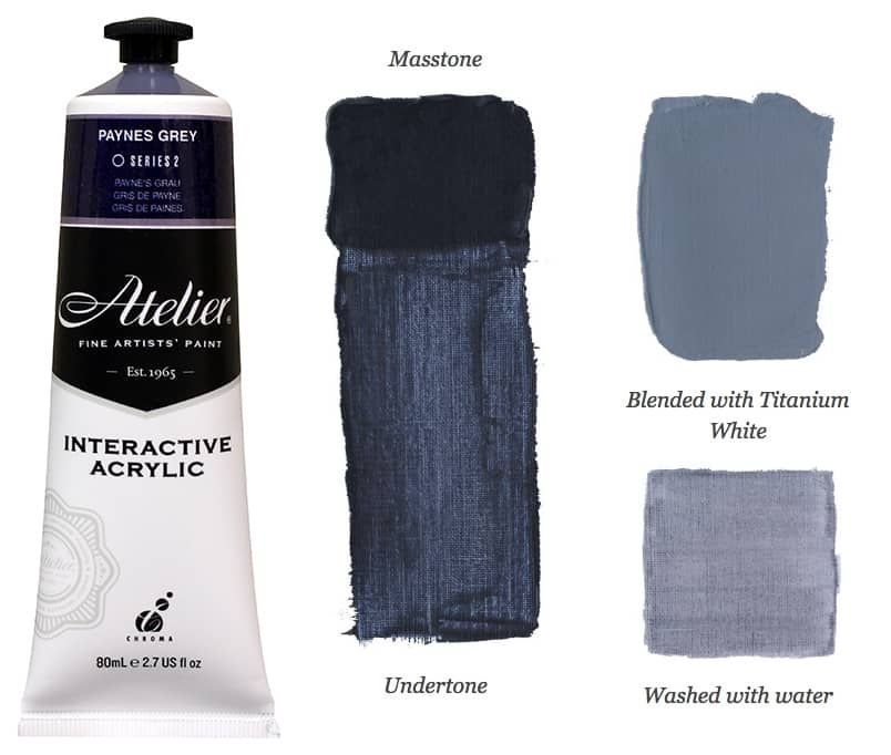Chroma Atelier Interactive Artists Acrylic Paynes Grey 80 ml | Jerry's ...
