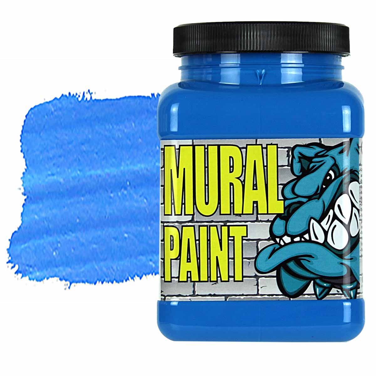 Chroma Acrylic Mural Paint - Peacock (Cerulean Blue Hue), 16oz | Jerry ...