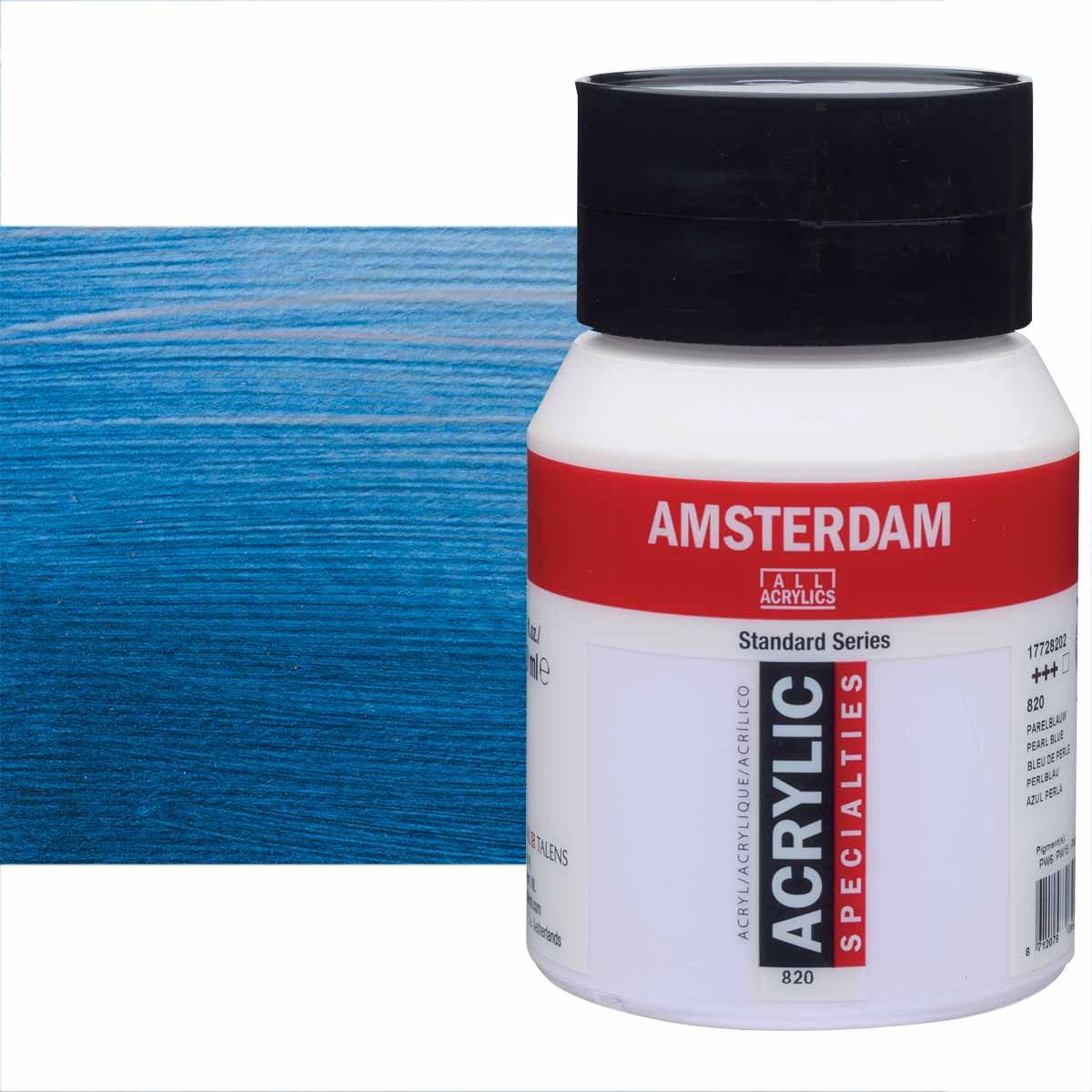 Amsterdam Standard Series Acrylic Paint - Pearl Blue, 500ml Jar | Jerry ...