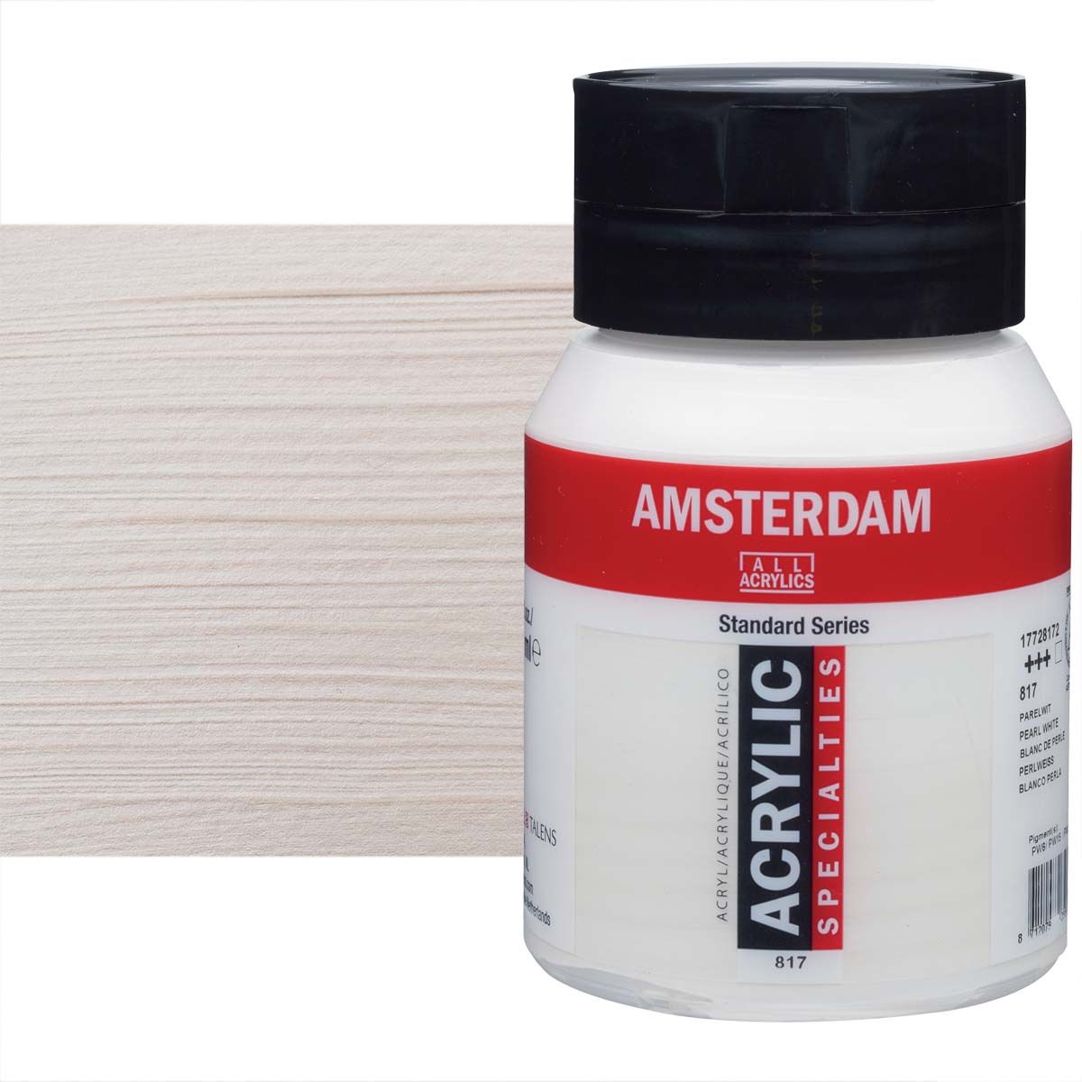 Amsterdam Standard Series Acrylic Paint - Pearl White, 500ml Jar ...