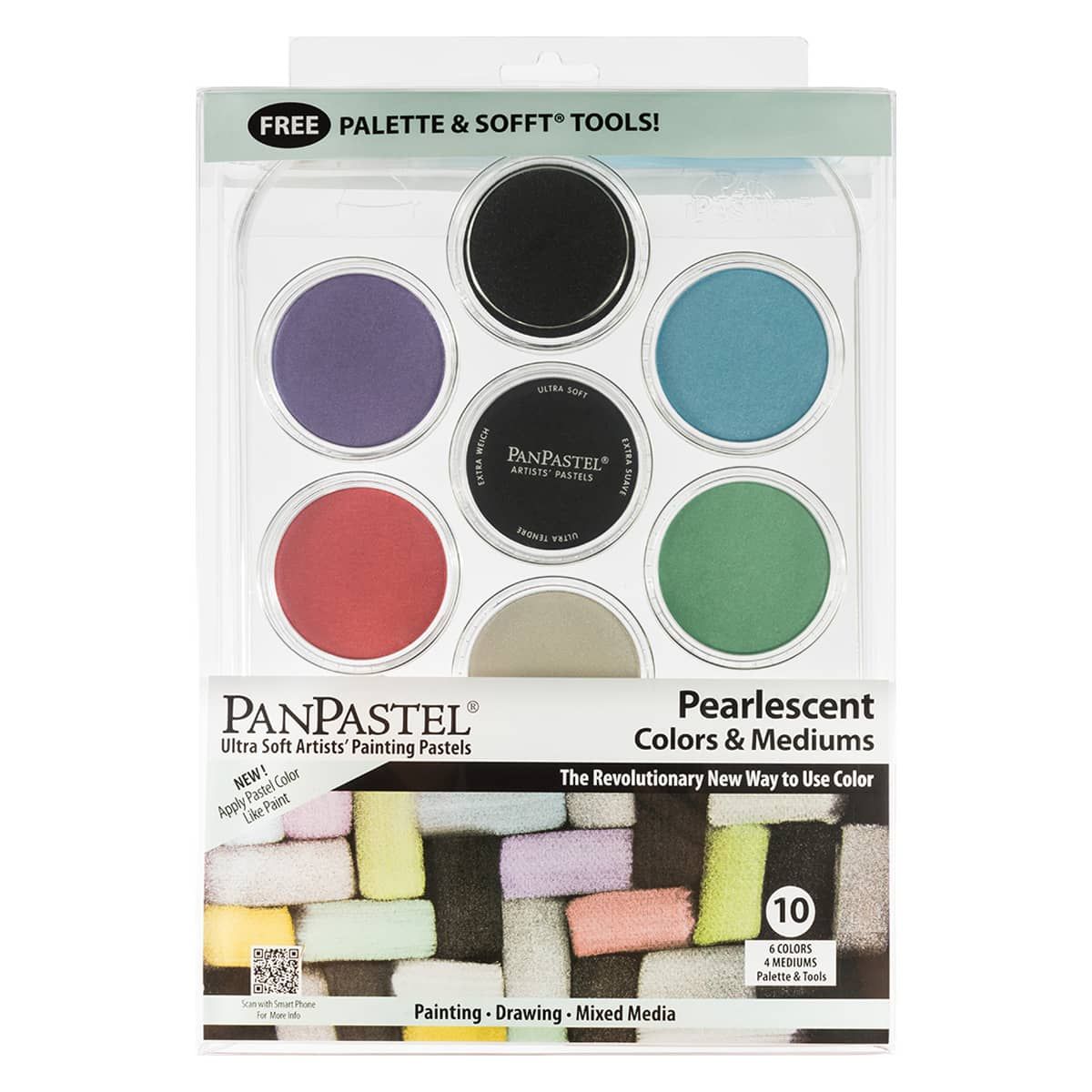PanPastel™ Artists' Pastels - Pearlescent Colors + Mediums, Set of 10 ...