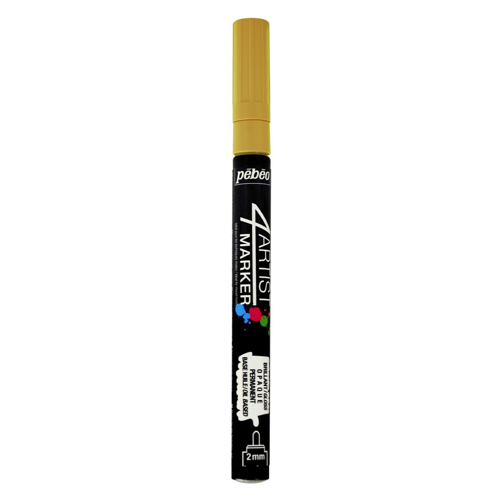 Pebeo 4Artist Oil-Based Artist Paint Marker Gold Fine Bullet Nib 2 mm ...
