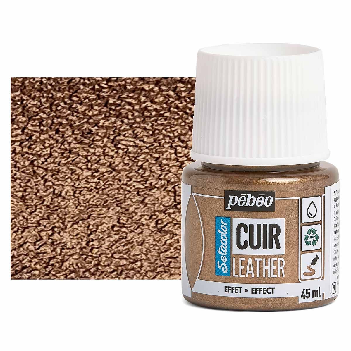 Pebeo Setacolor Leather Paints - Metallic Bronze, 45ml | Jerry's Artarama