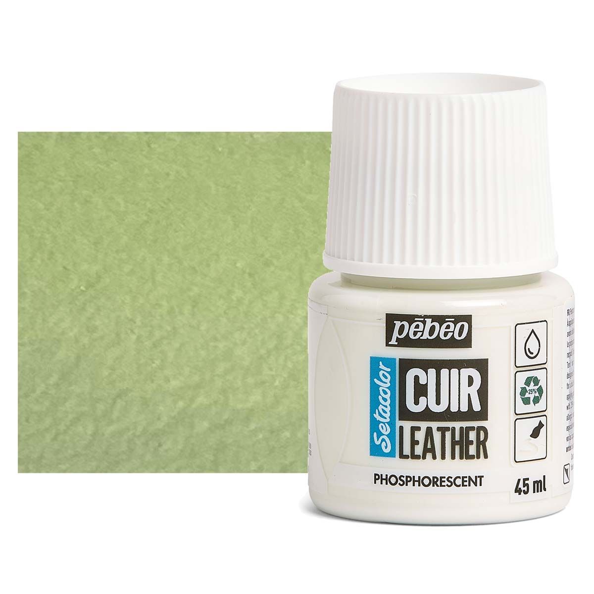 Pebeo Setacolor Leather Paints - Phosphorescent, 45ml | Jerry's Artarama
