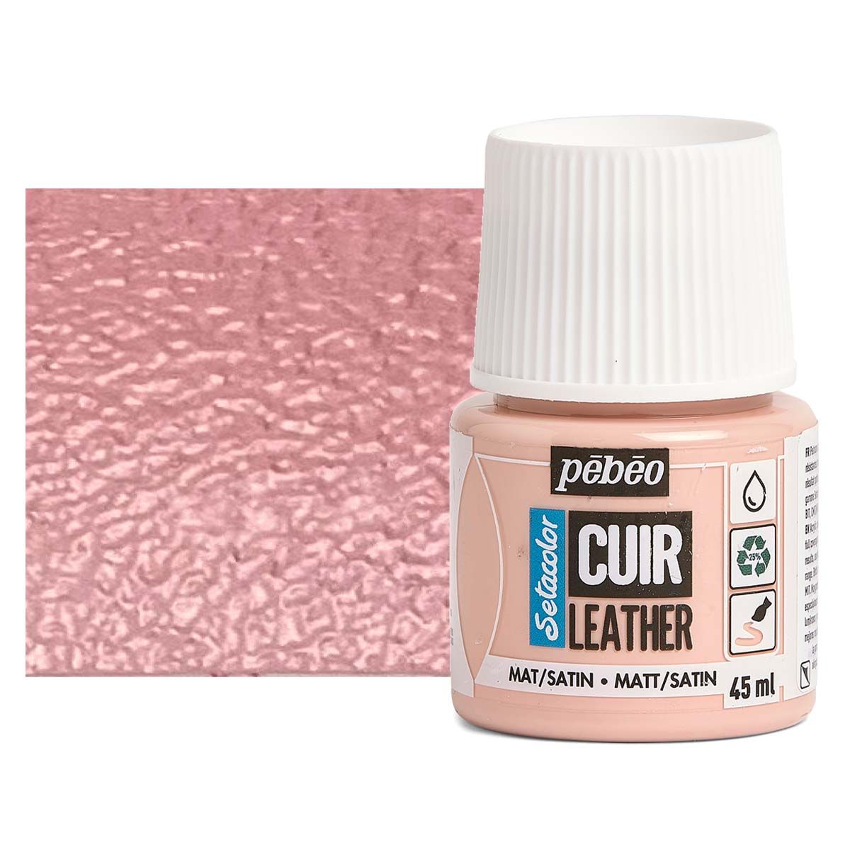 Pebeo Setacolor Leather Paints - Sakura Pink, 45ml | Jerry's Artarama