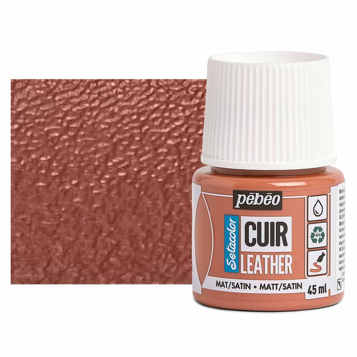 Pebeo Setacolor Leather Paints - Terracotta, 45ml | Jerry's Artarama