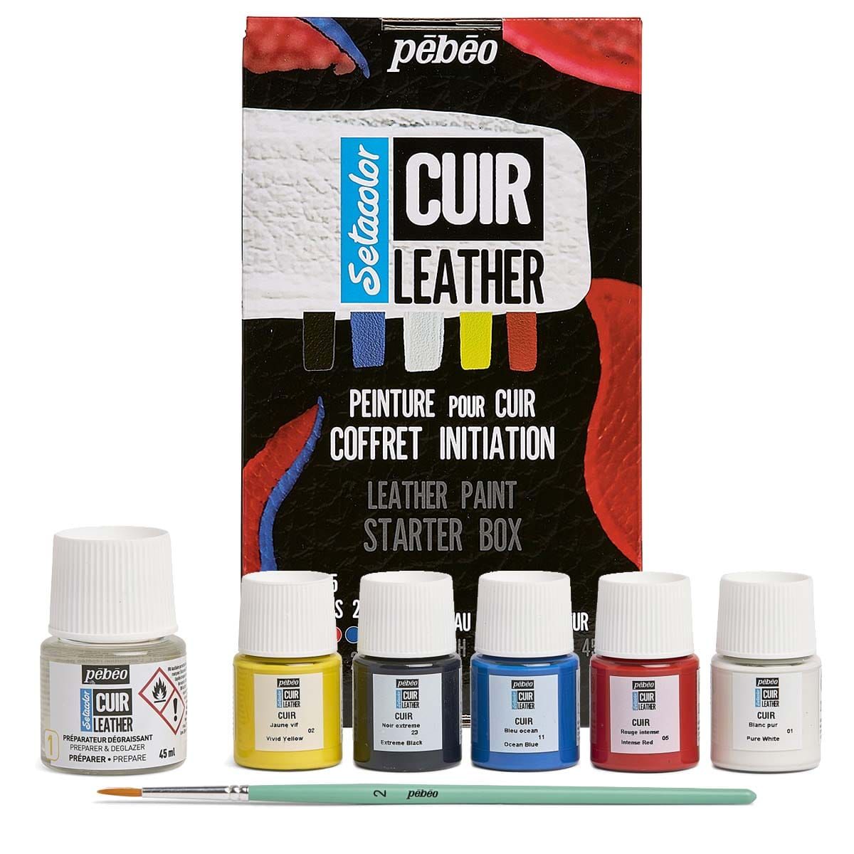 Pebeo Setacolor Leather Paint Starter Box Kit | Jerry's Artarama