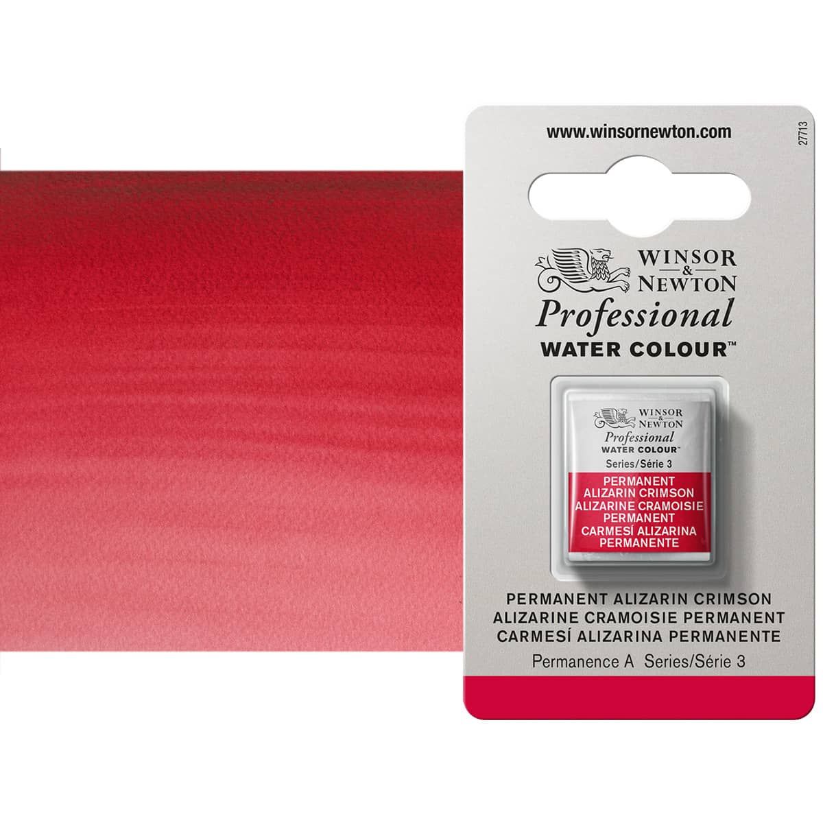 Winsor & Newton Professional Watercolor Half Pan - Permanent Alizarin ...