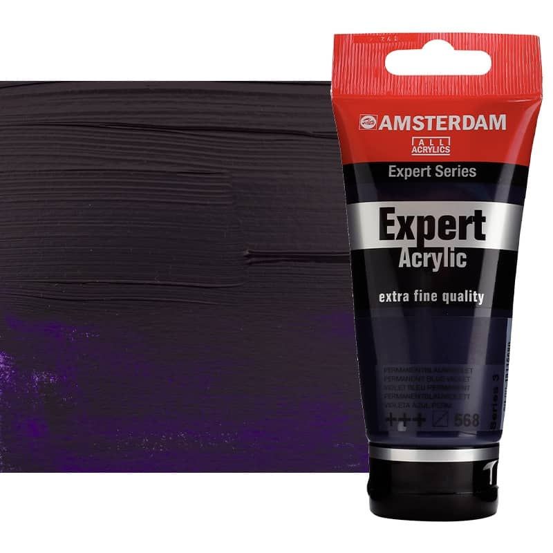 Amsterdam Expert Acrylic, Permanent Blue Violet 75ml Tube | Jerry's ...