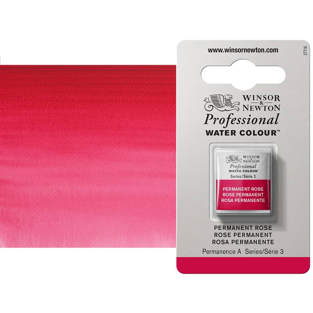 Winsor & Newton Professional Watercolor Half Pan - Permanent Rose ...
