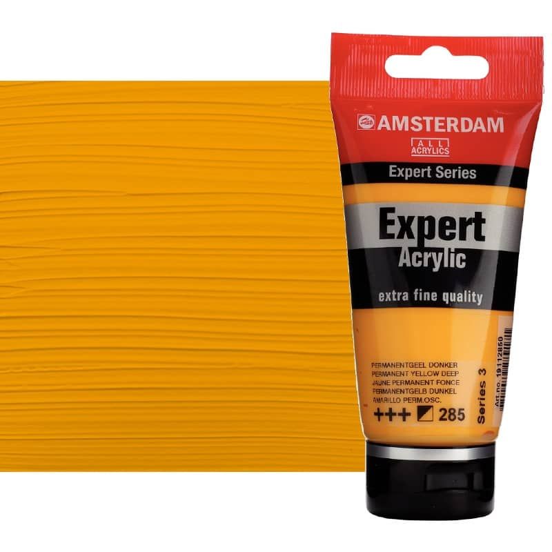 Amsterdam Expert Acrylic, Permanent Yellow Deep 75ml Tube | Jerry's ...
