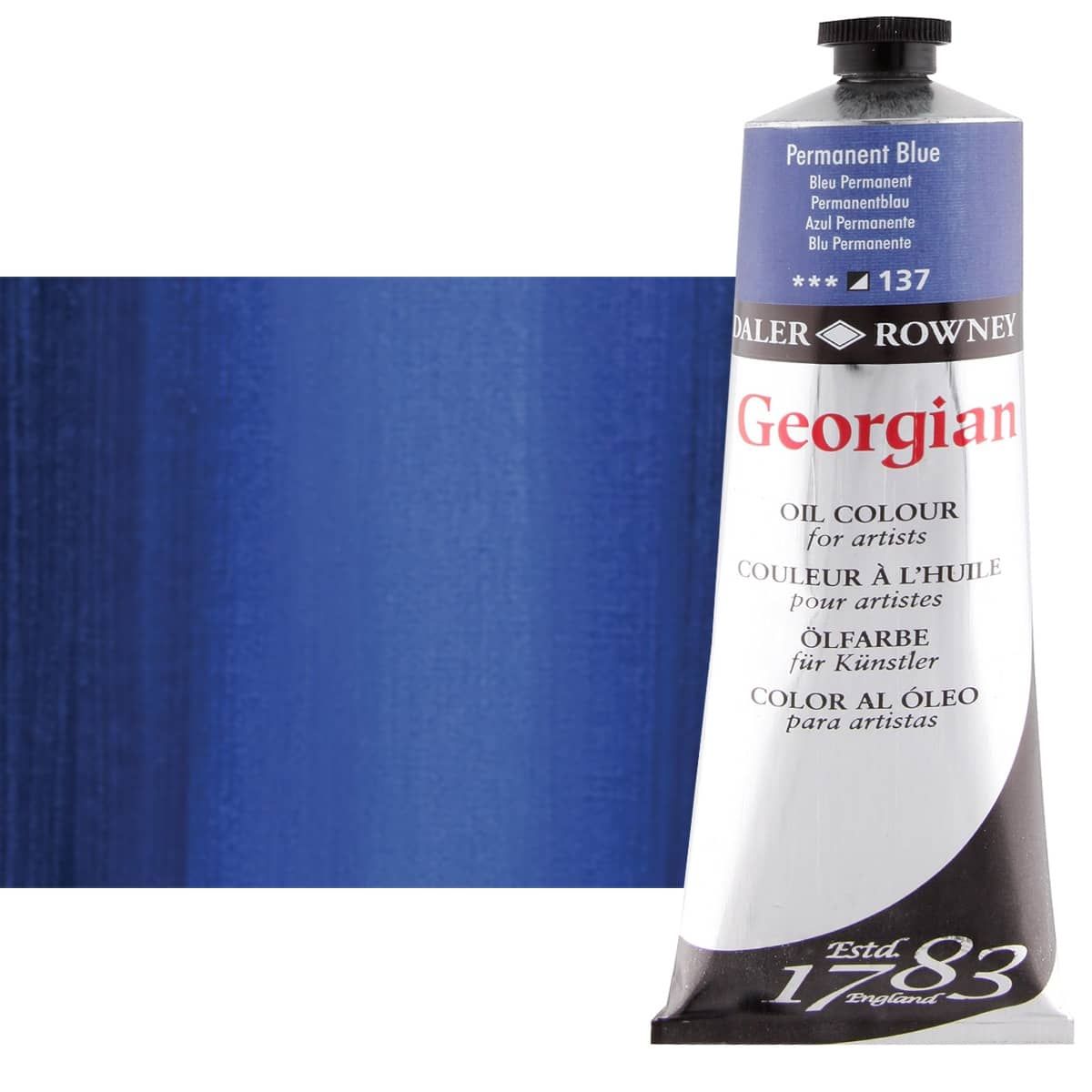 Daler-Rowney Georgian Oil Color 225ml Tube - Permanent Blue | Jerry's ...
