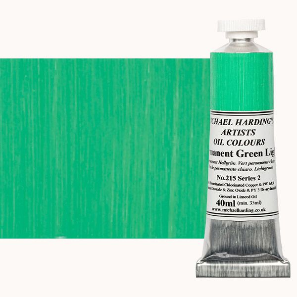 Michael Harding Oil Color - Permanent Green Light, 40ml Tube | Jerry's ...