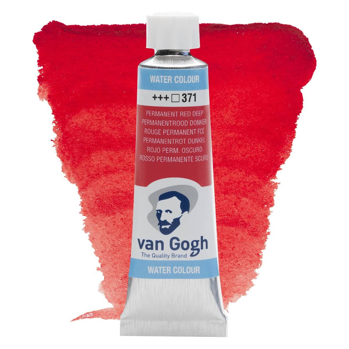 Van Gogh Watercolors - Permanent Red Deep, 10ml Tube | Jerry's Artarama